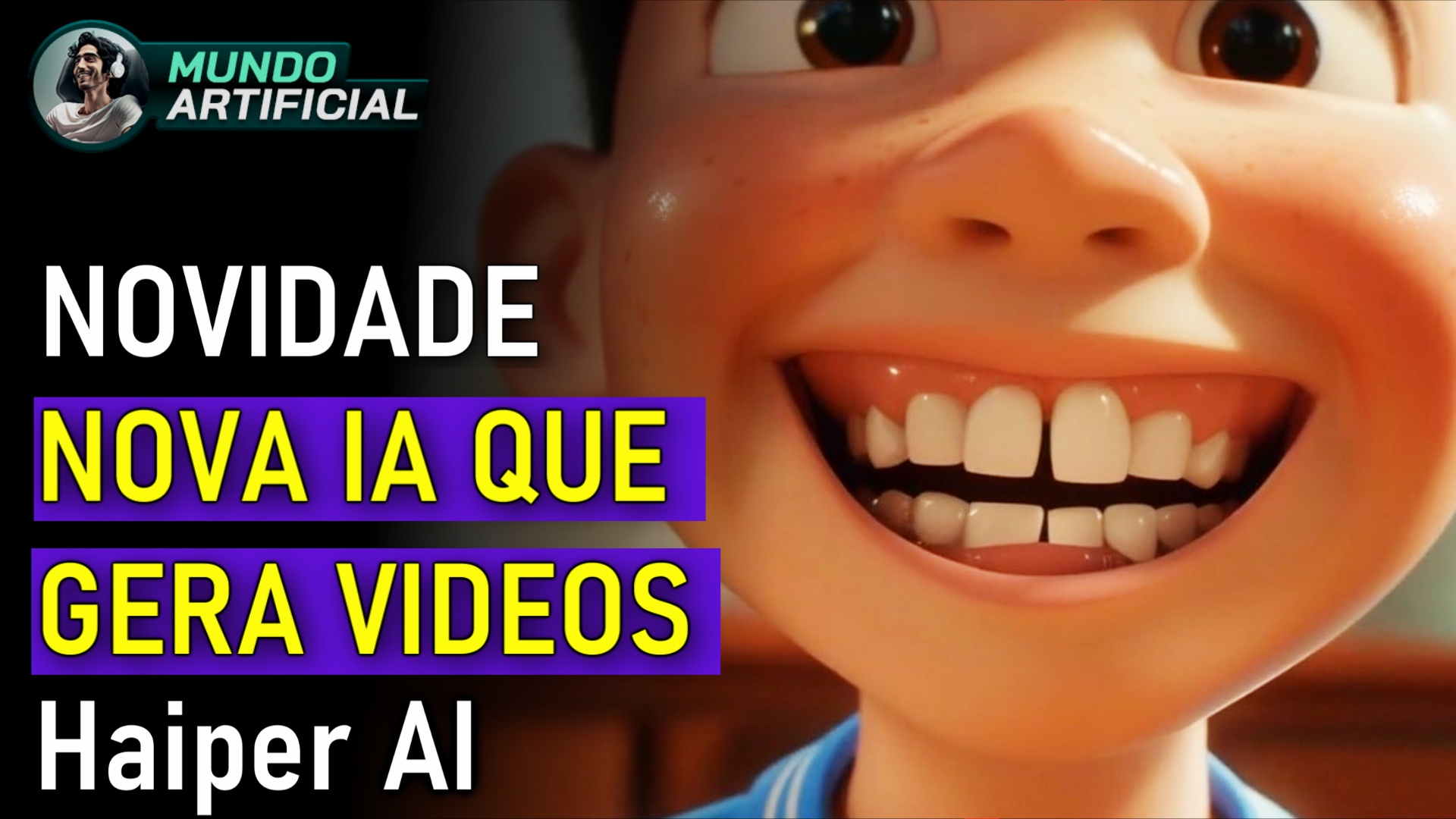 Mundo Artificial - IA ÚNICA de Criação de videos! Haiper AI